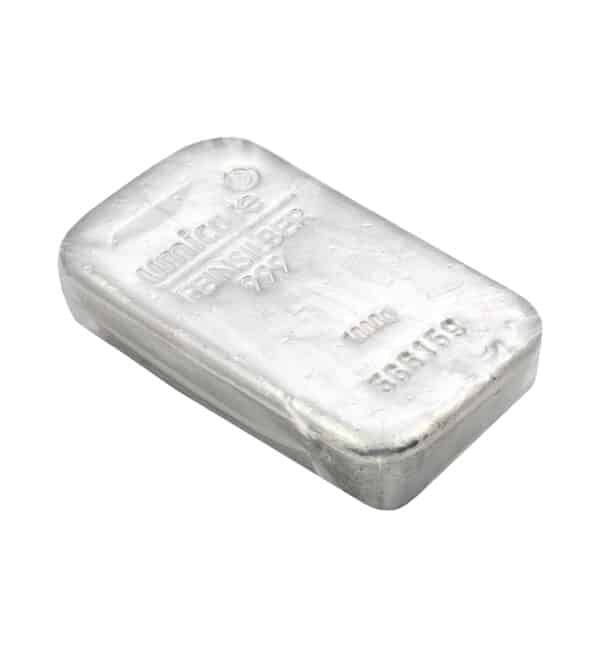 Lingote Plata Umicore 1 kg | Invermoneda